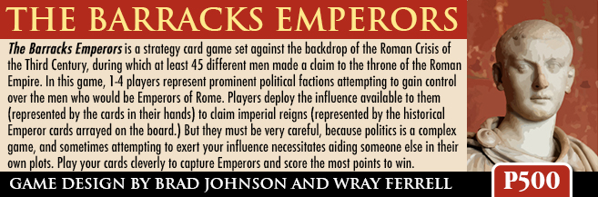 The Barracks Emperors from GMT Games – Dude! Take Your Turn!