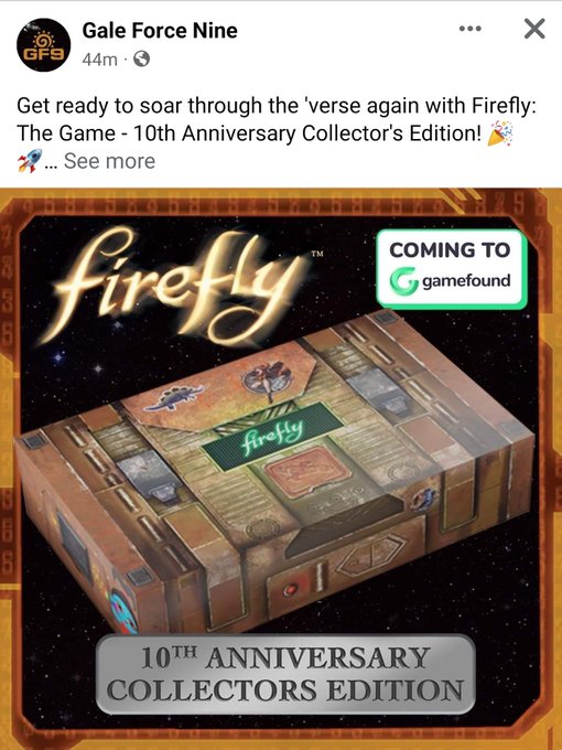 Firefly – 10th Anniversary Collector’s Edition Coming from Gale Force ...